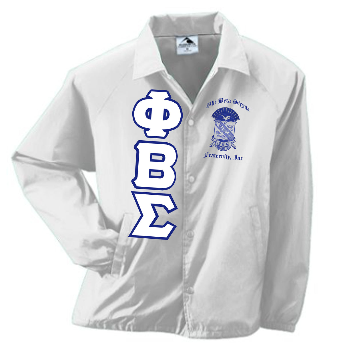 Phi Beta Sigma Crossing Jacket Crest&Letters – Deference Clothing Inc.